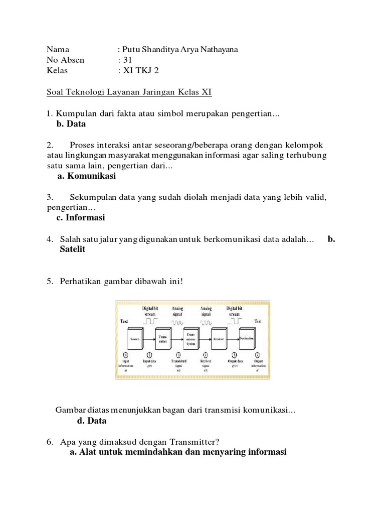 31 - Putu Shanditya Arya Nathayana - Xi TKJ 2 - Tugas 6 TLJ PDF | PDF