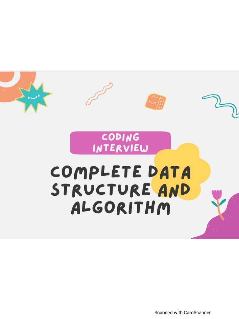 Data Structure and Algorithm Coding Interview PDF | PDF