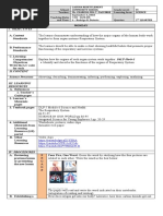 Detailed Lesson Plan Respiratory System | PDF | Respiratory Tract ...