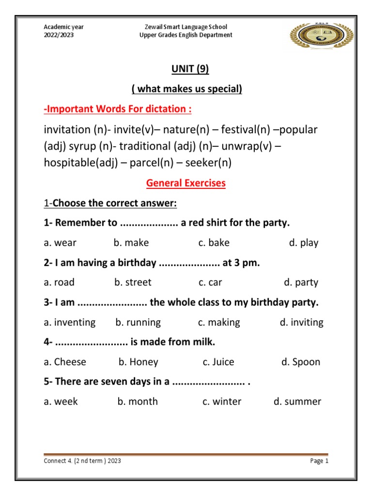 Connect .4 Unit 9 PDF | PDF | Foods | Cuisine