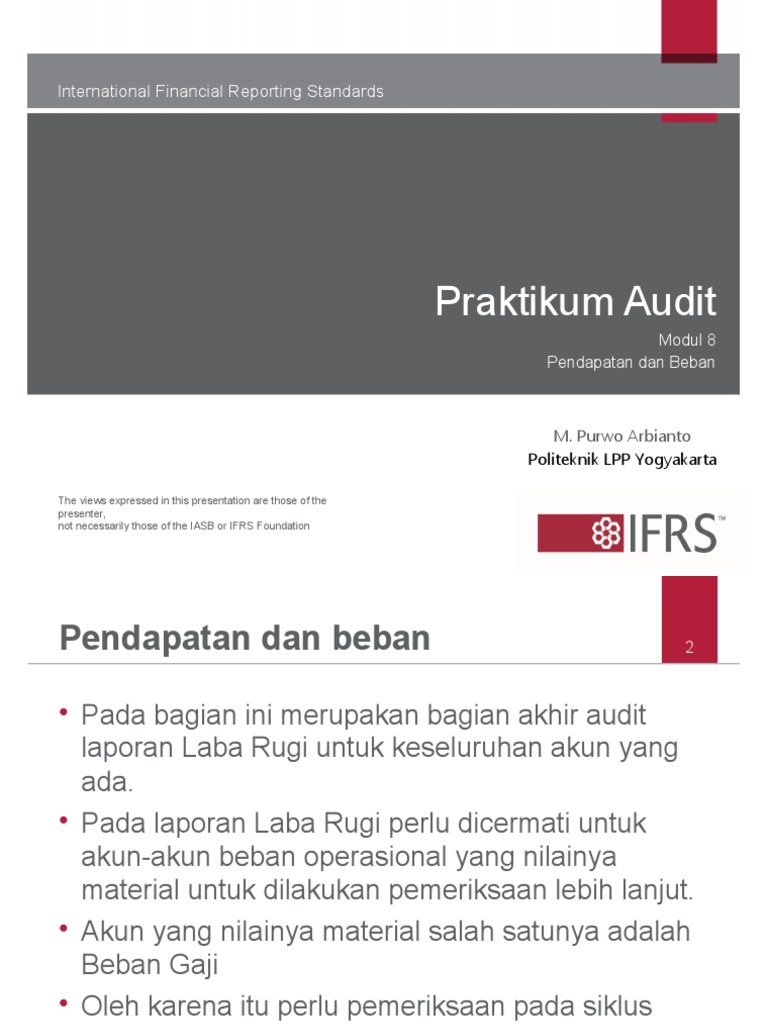 Bab 13 Audit Pendapatan Dan Beban | PDF