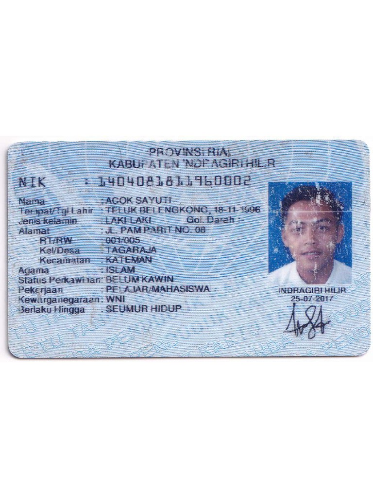 KTP Acok Sayuti PDF | PDF