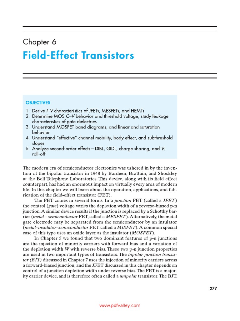 电子器件 Solid State Electronic Devices 第六章 Pdf Pdf