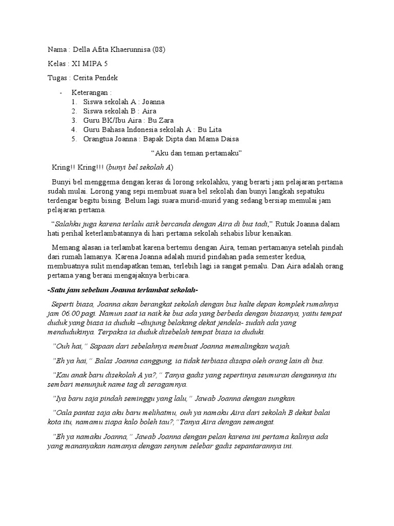 Della (8) - Tugas Bahasa Indonesia | PDF