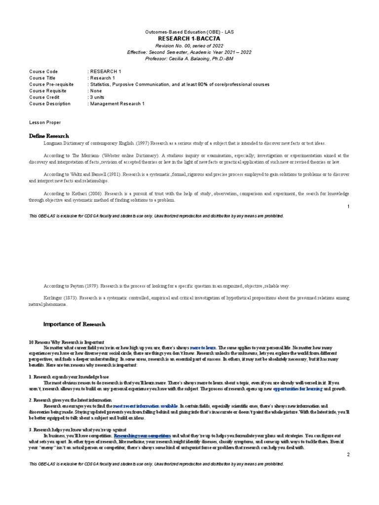 Research 1 | PDF | Experiment | Theory