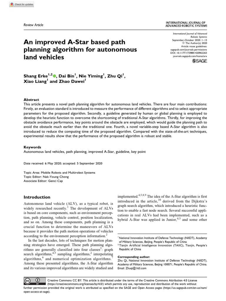 An Improved A Star Based P P Algo Pdf Algorithms And Data Structures Theoretical Computer