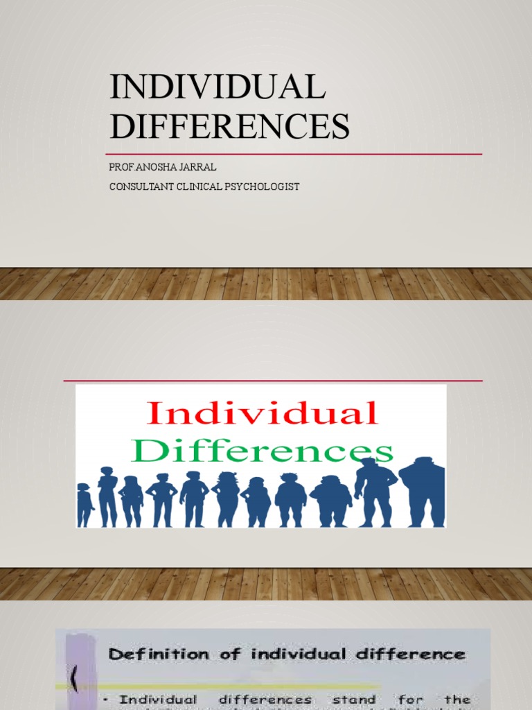 Individual Differences | PDF