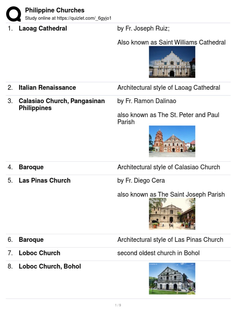 Philippine Churches | PDF | Art