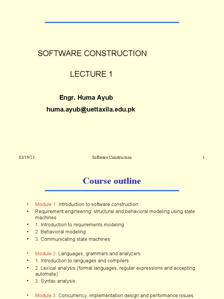 Introduction to Software Construction | PDF | Computer Programming ...
