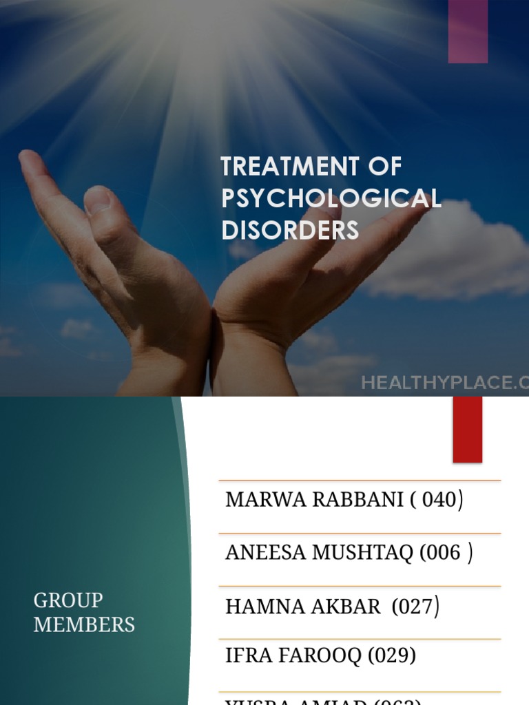 Treatment of Psychological Disorders PDF | PDF | Psychotherapy ...