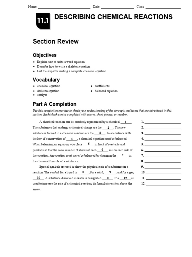 Chem12 C1101 SRVS | PDF | Chemical Reactions | Chemistry