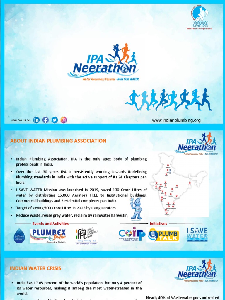 IPA Neerathon: Water Awareness Run | PDF | Water | Water Management