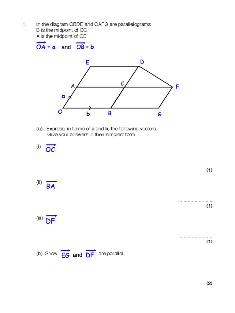 Worksheet-1 Vector | PDF | Euclidean Plane Geometry | Euclid