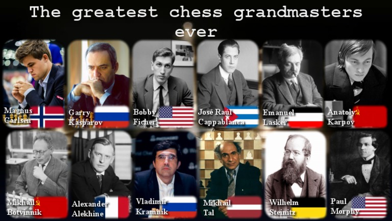 Top 6 Chess Grandmasters of All Time | PDF