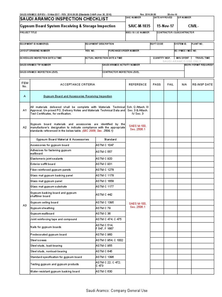 Saic M 1035 | PDF | Drywall | Building Technology