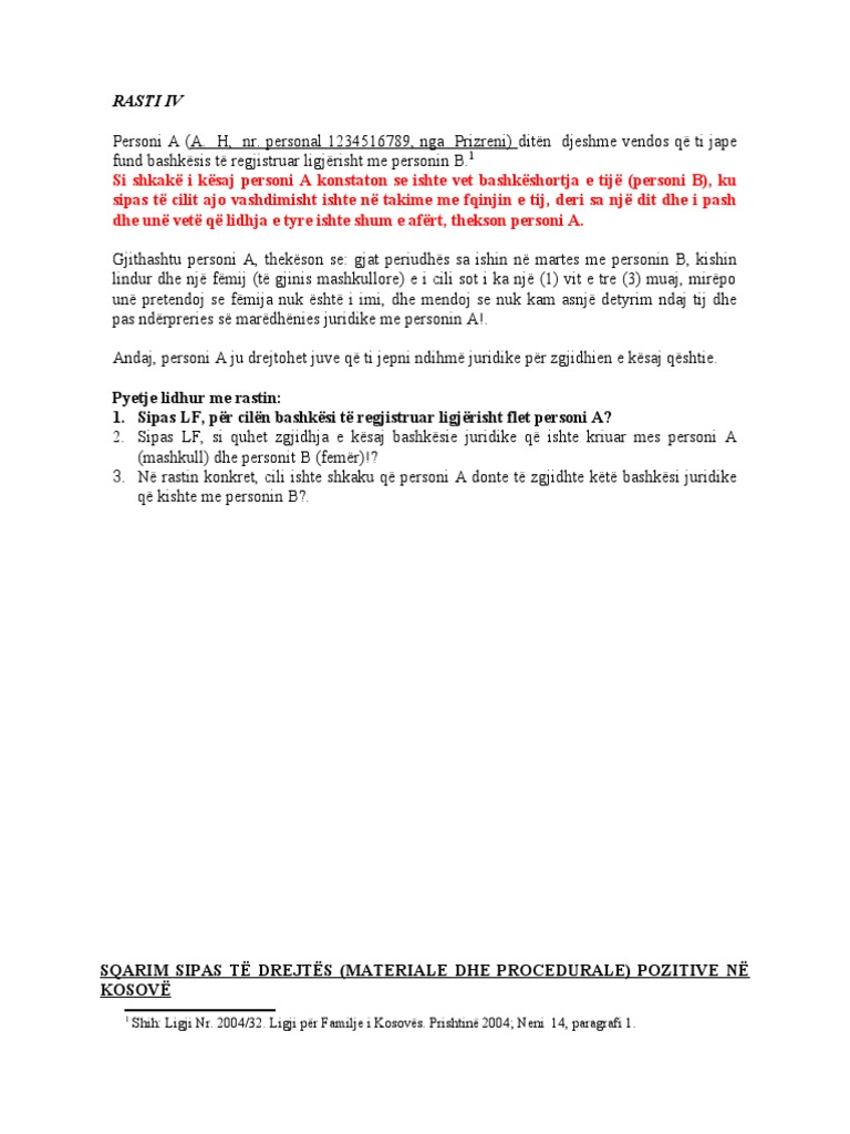 Rasti-5, E Drejta Familjare | PDF