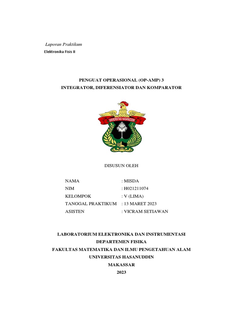 V - Misda - H021211074 - Penguatan Operasional (Op-Amp) 3 PDF | PDF