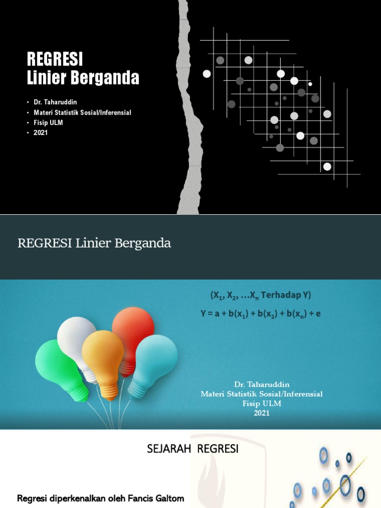 Regresi Berganda Dan Asumsi Klasik PDF | PDF
