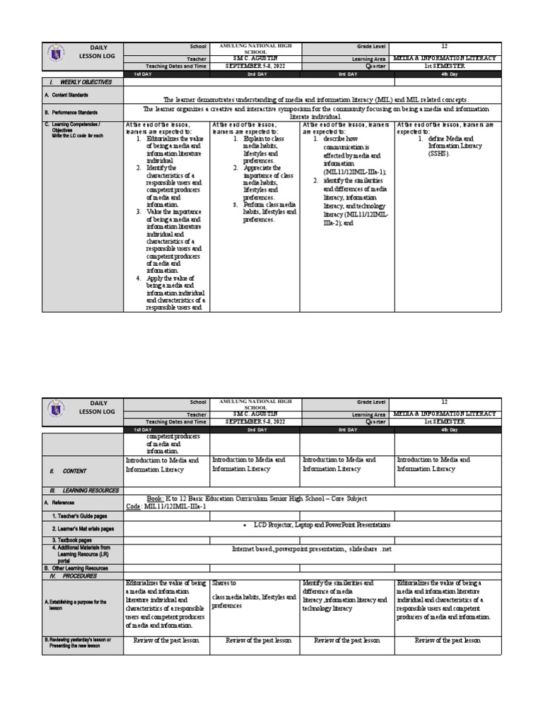 Media DLL | PDF | Literacy | Information Literacy