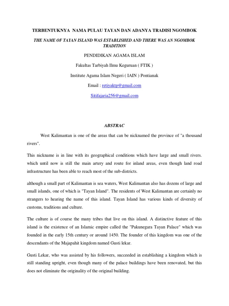 Artikel Riset - Retia Dan Siti Fajaria 5D PAI | PDF | Asia | Indonesia