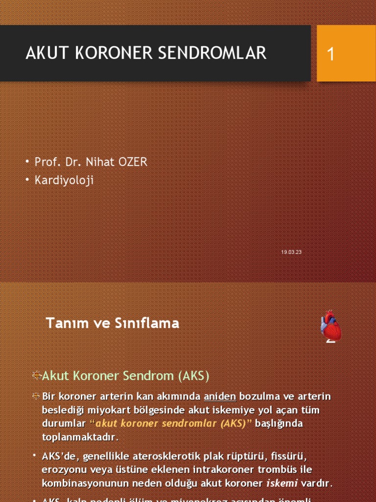 Akut Koroner Sendromlar | PDF