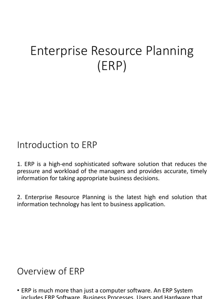 Erp - 6 Sim - 1 | PDF | Enterprise Resource Planning | Supply Chain ...