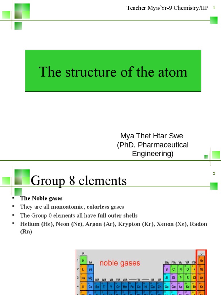 Group 8 Elements | Download Free PDF | Sets Of Chemical Elements ...