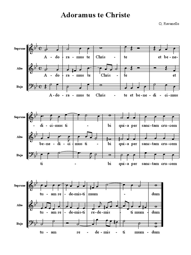 Master - Adoramus Te Christe | PDF