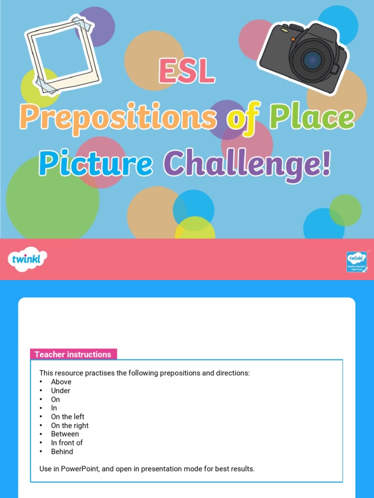 Prepositions Practice PowerPoint | PDF | Lifestyle
