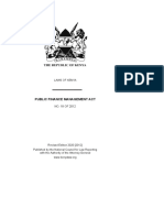 The Public Finance Management ACT 2018 | PDF | Internal Control ...