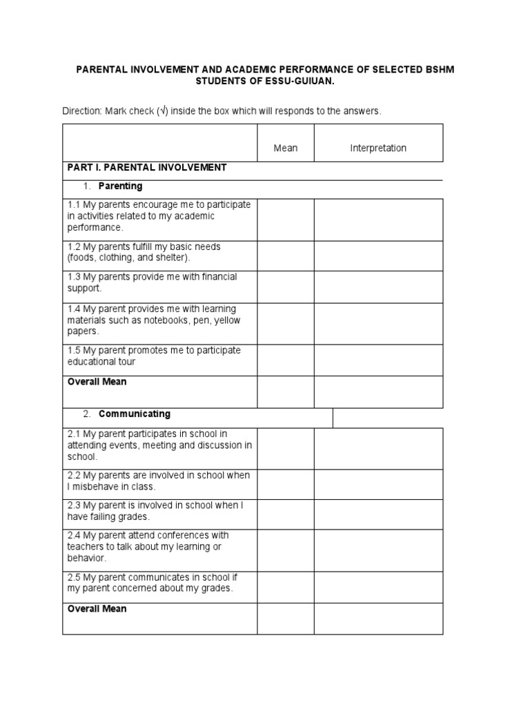 Parental Involvement | PDF | Schools | Teachers