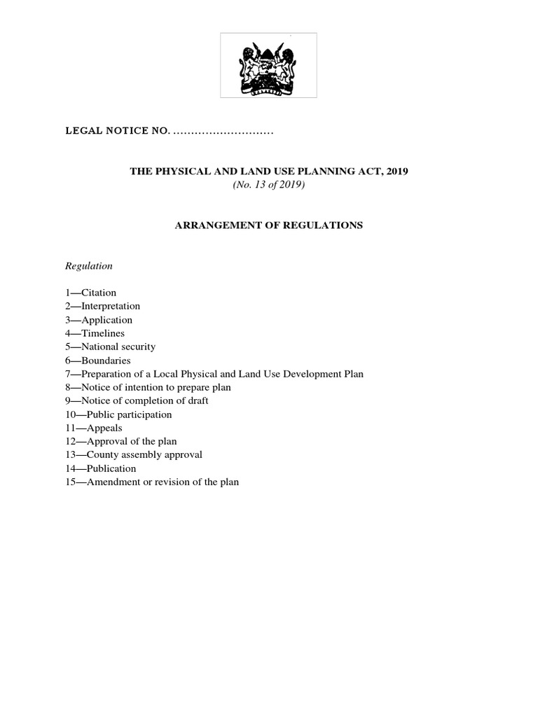 5 Physical and Land Use Planning Local Physical and Land Use ...