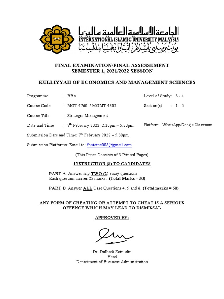 Pyq SM 21 - 22 - Sem 1 | PDF | Swot Analysis