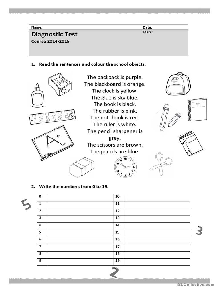 Diagnostic Test For Beginners | PDF
