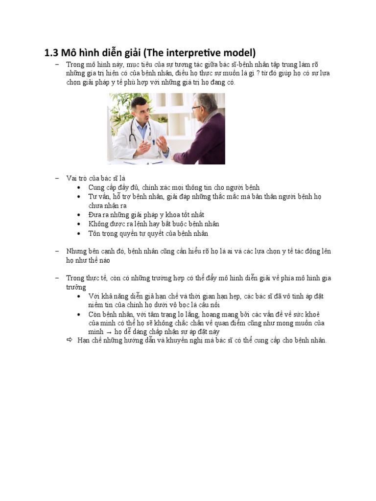 1.3 Mô hình diễn giải (The interpretive model) | PDF
