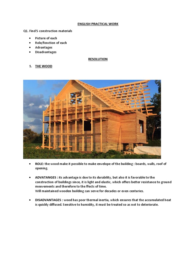 English Practical Work PDF | PDF | Concrete | Cement