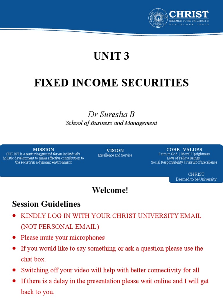 Unit 3 | PDF | Bonds (Finance) | Securities (Finance)