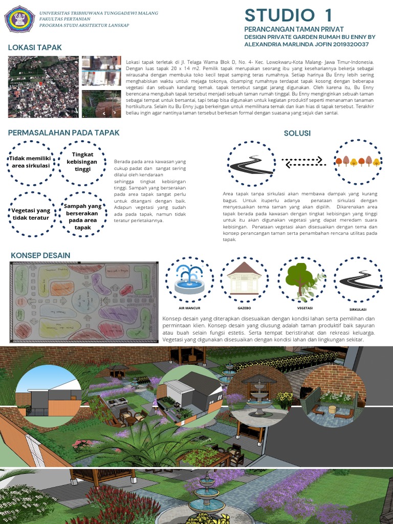 Studio 1 Perancangan Taman Privat | PDF