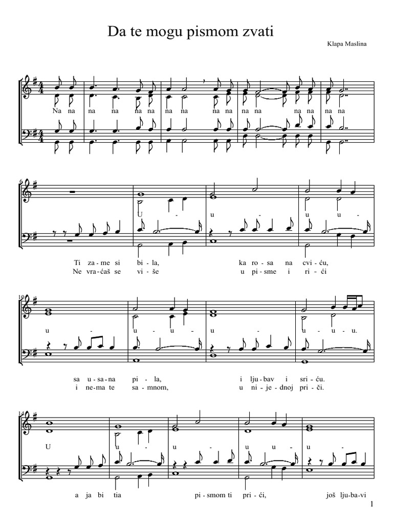 Da Te Mogu Pismom Zvati | PDF