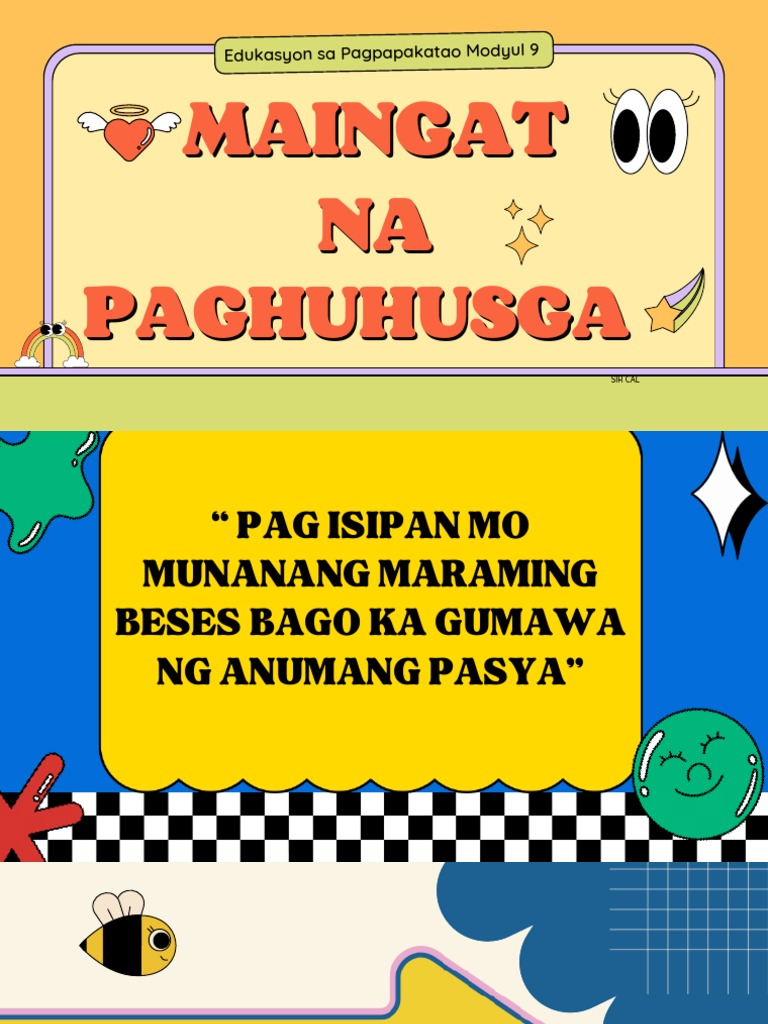 Maingat Na Paghuhusga PDF | PDF