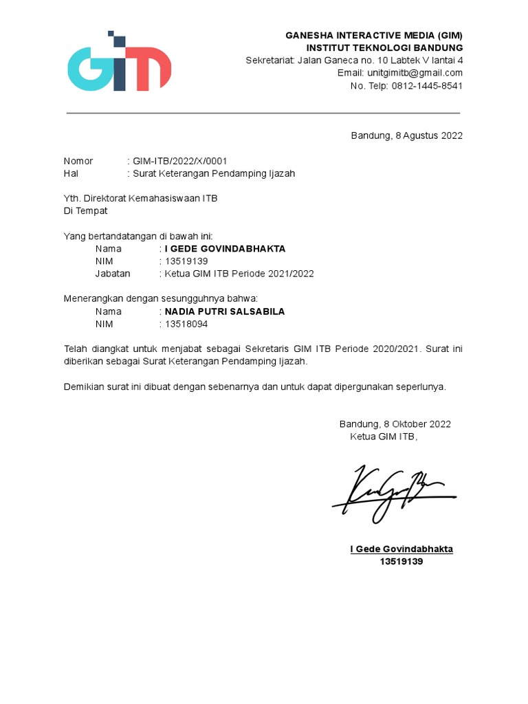 Gim-Itb 2022 X 0001 | PDF