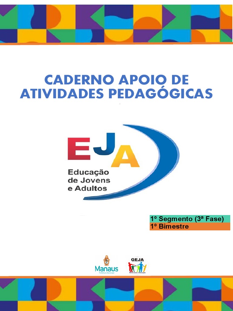 EJA - 3 Fase - Caderno de Apoio Pedagógico | Download grátis PDF | Vogal | Estresse (Linguística)