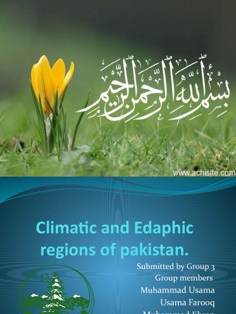 Climatic and Edaphic Regions of Pakistan | PDF | Soil | Desert