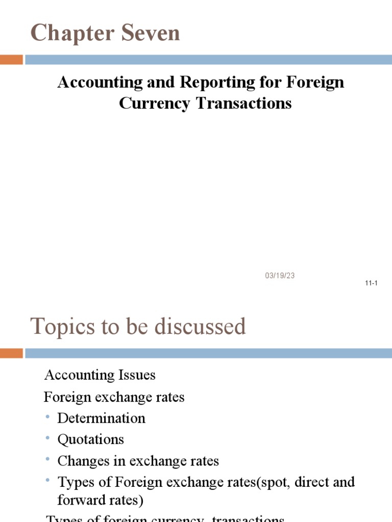 Foreign Currency Accounting Guide | PDF | Exchange Rate | Financial Risk