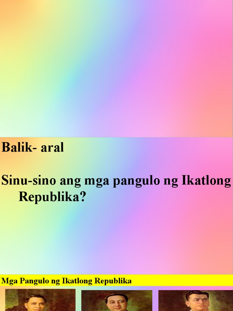 AP 6 PPT Q3 - Manuel Roxas | PDF