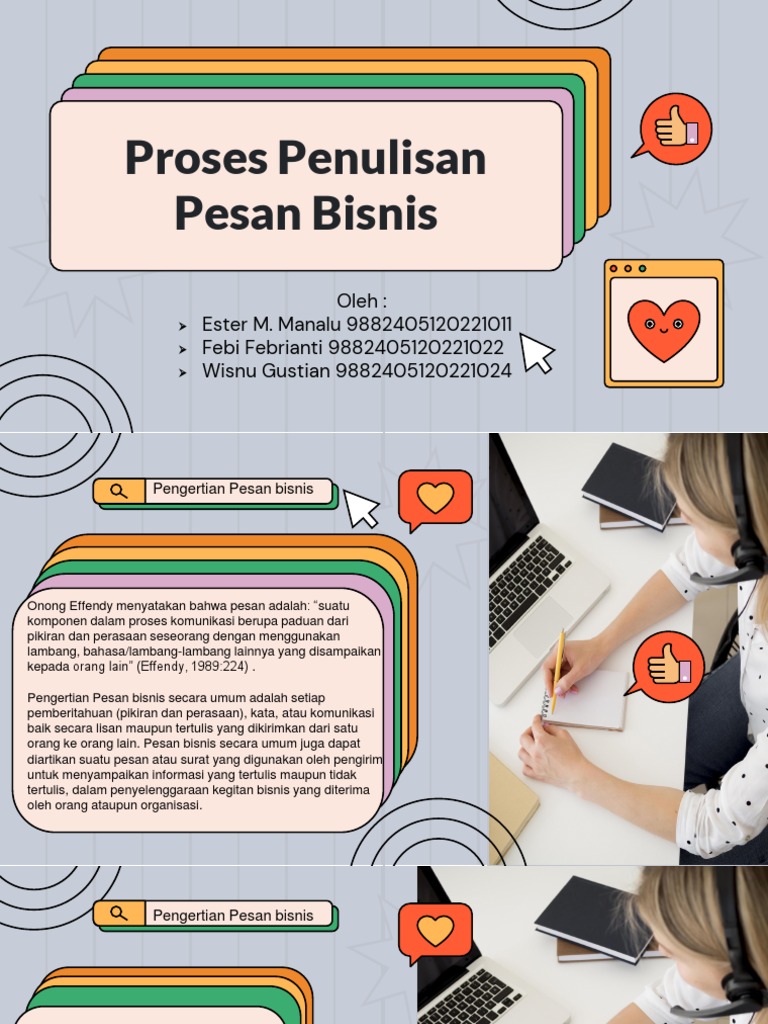 Kel3 - Proses Penulisan Pesan-Pesan Bisnis | PDF Kel3 - Proses Penulisan Pesan-Pesan Bisnis | PDF