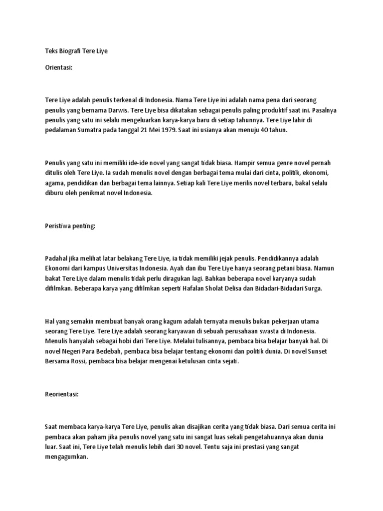 Teks Biografi T-WPS Office | PDF