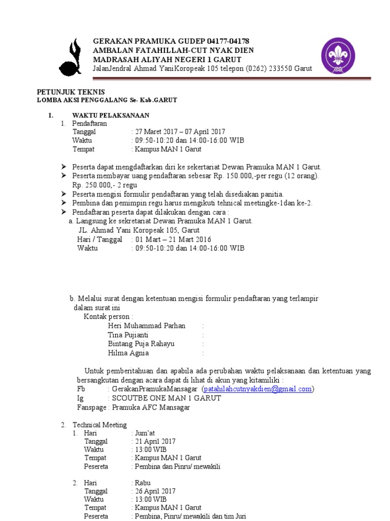 Juknis Perlombaan | PDF