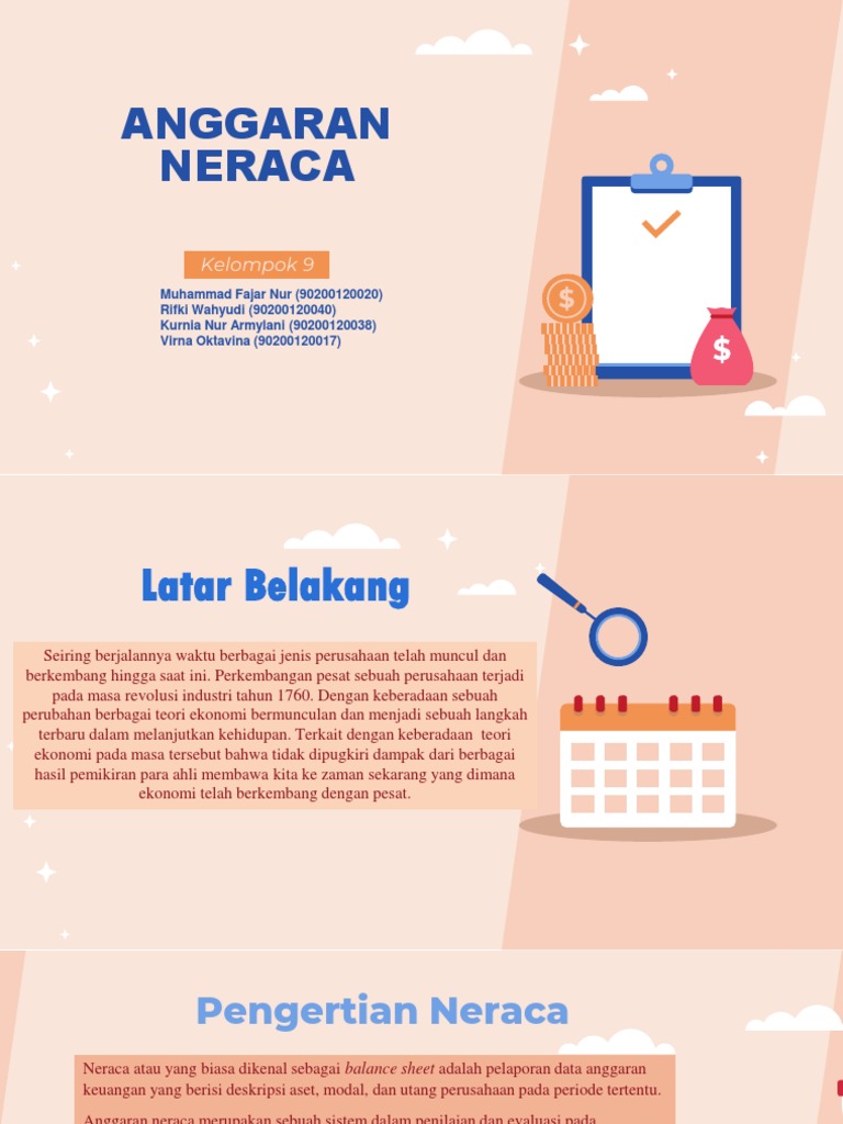 Anggaran Neraca KLP 9 | PDF
