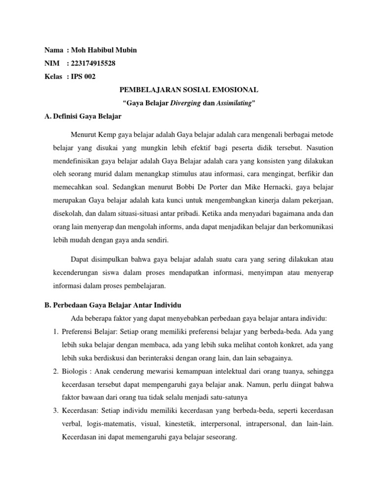 Moh Habibul Mubin - Topik 4AB | PDF